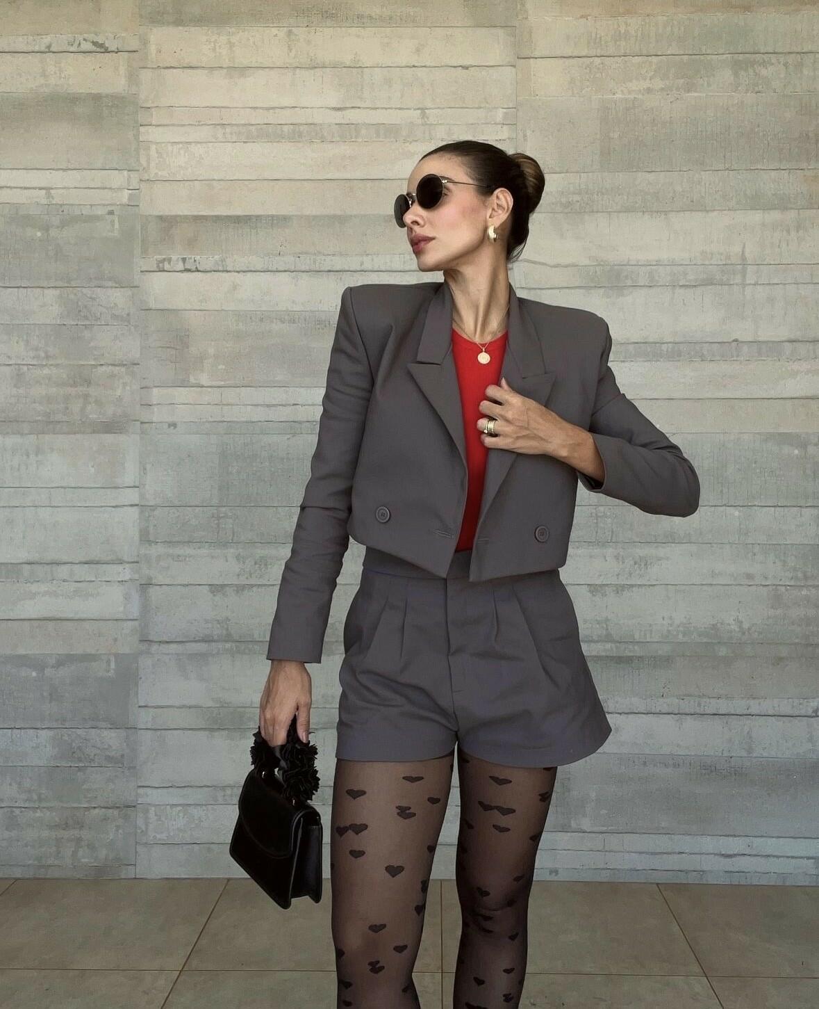 Conjunto Cinza Lara marca Clloude - Sarez Store